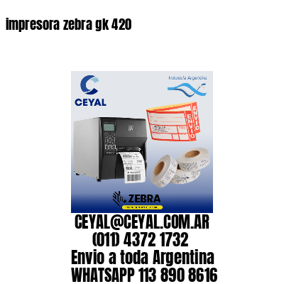 impresora zebra gk 420 | Zebra Etiquetadora