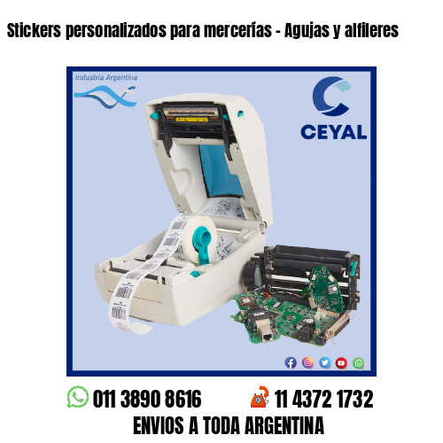 Stickers personalizados para mercerías – Agujas y alfileres | Zebra ...