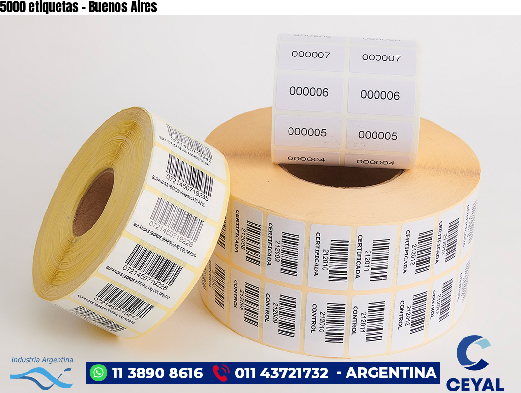 5000 etiquetas – Buenos Aires | Zebra Etiquetadora