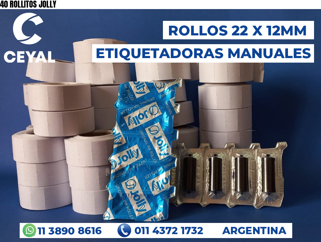 40 ROLLITOS JOLLY | Zebra Etiquetadora