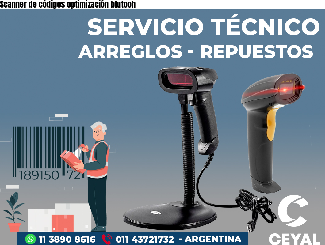 Scanner de códigos optimización blutooh | Zebra Etiquetadora