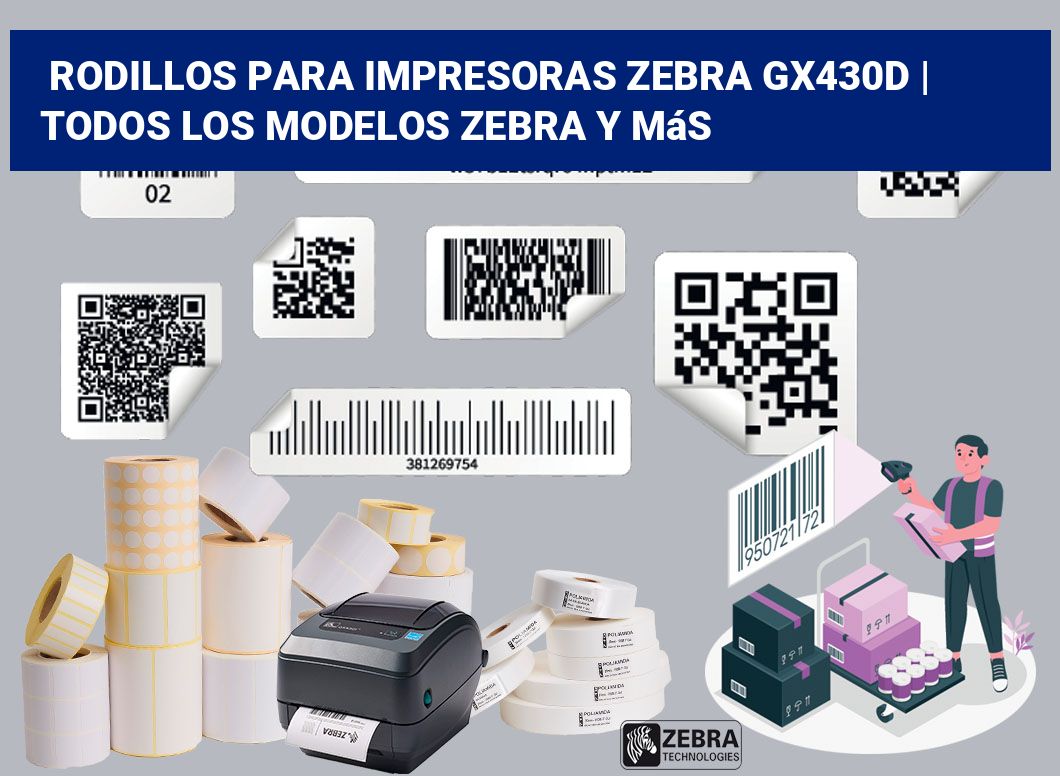 Rodillos para impresoras Zebra GX430d | Todos los modelos Zebra y más ...