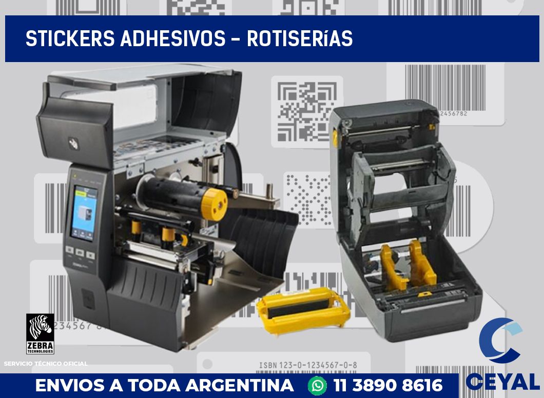 stickers adhesivos – Rotiserías | Zebra Etiquetadora