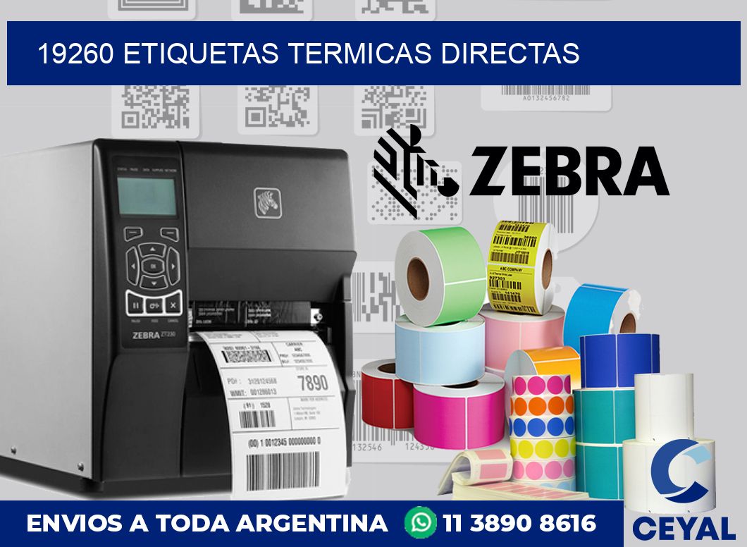 19260 Etiquetas termicas directas | Zebra Etiquetadora