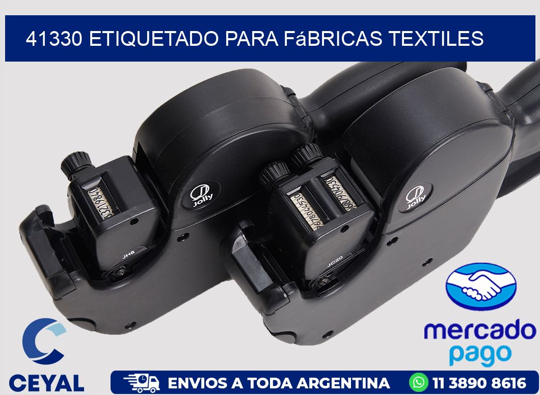 41330 Etiquetado para fábricas textiles | Zebra Etiquetadora