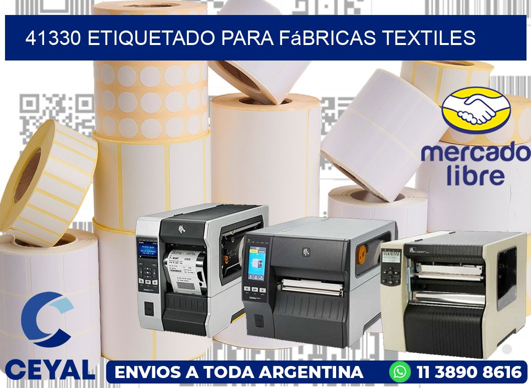 41330 Etiquetado para fábricas textiles | Zebra Etiquetadora
