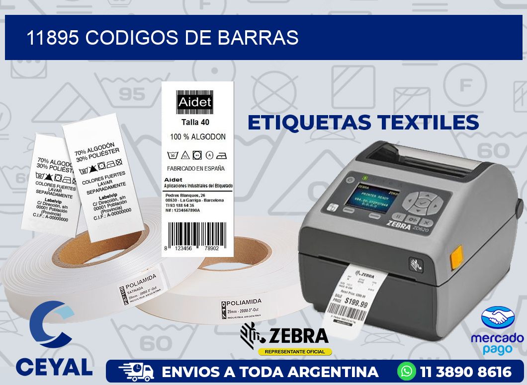 11895 CODIGOS DE BARRAS | Zebra Etiquetadora