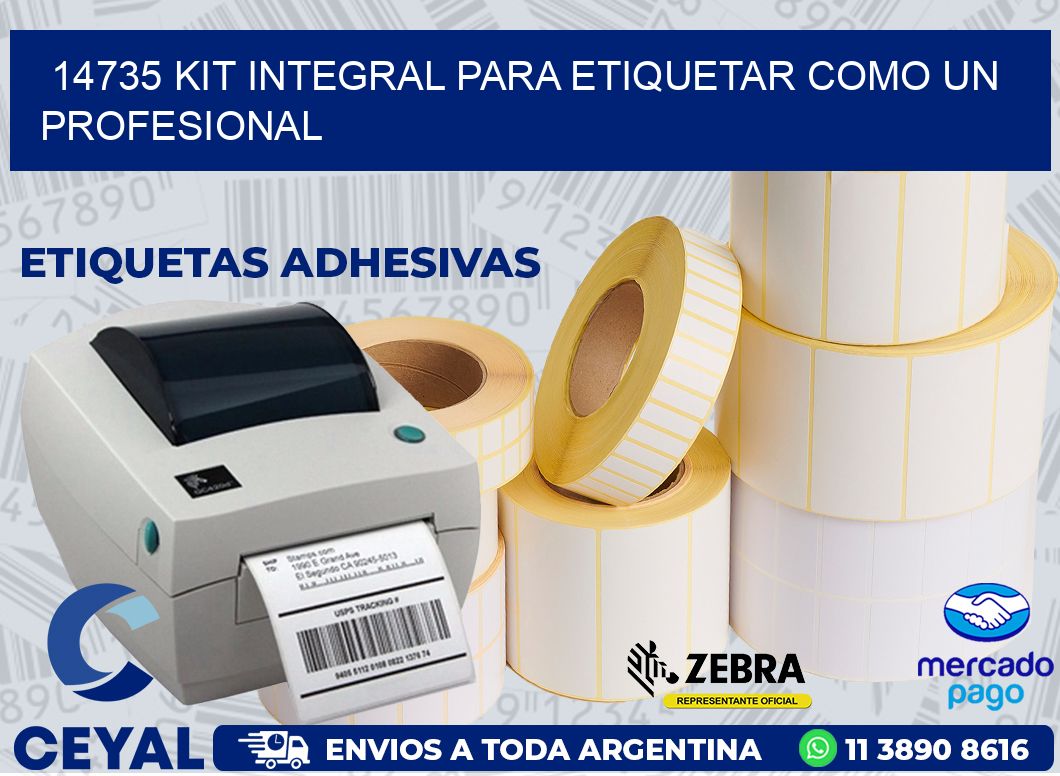 14735 KIT INTEGRAL PARA ETIQUETAR COMO UN PROFESIONAL | Zebra Etiquetadora