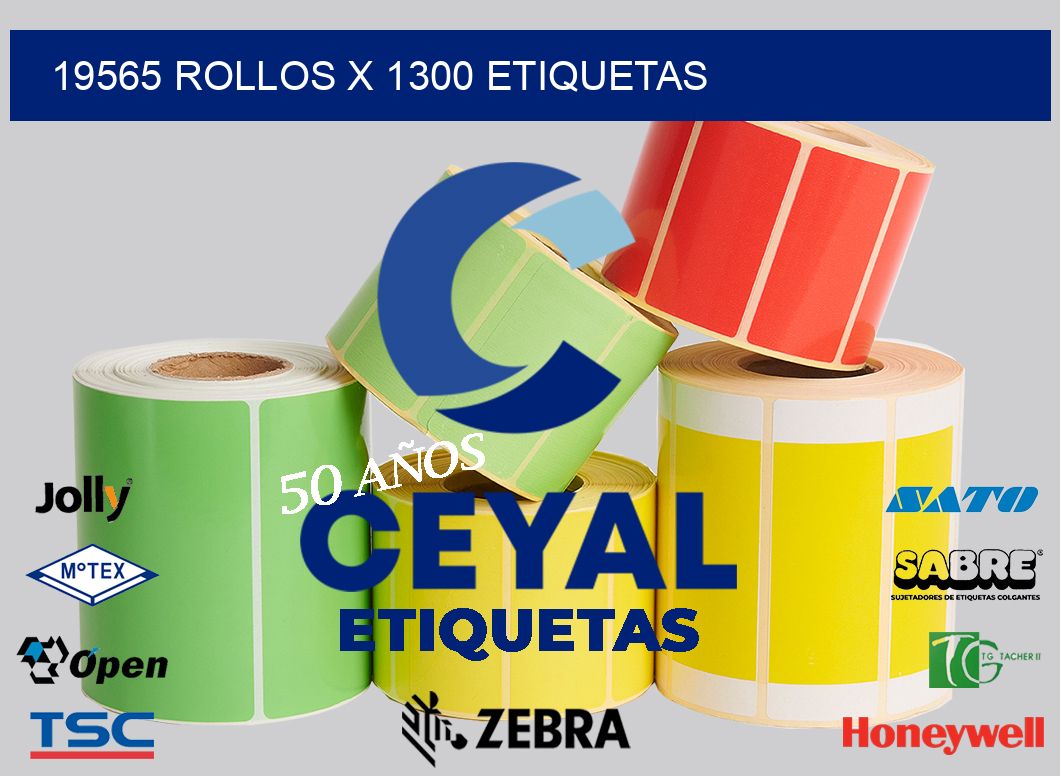 19565 Rollos x 1300 etiquetas | Zebra Etiquetadora