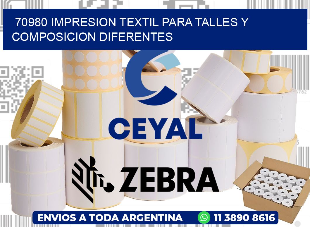 70980 IMPRESION TEXTIL PARA TALLES Y COMPOSICION DIFERENTES | Zebra ...