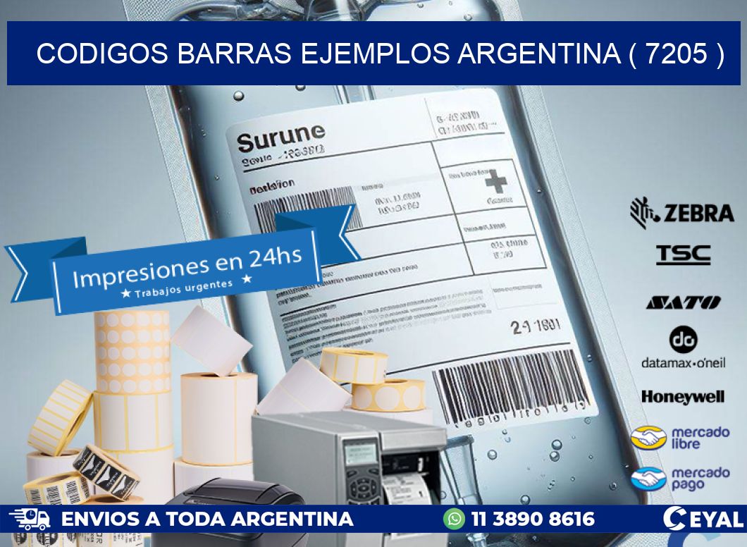 codigos barras ejemplos argentina ( 7205 ) | Zebra Etiquetadora