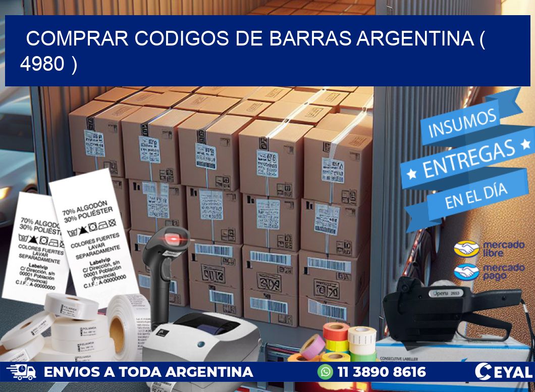comprar codigos de barras argentina ( 4980 ) | Zebra Etiquetadora